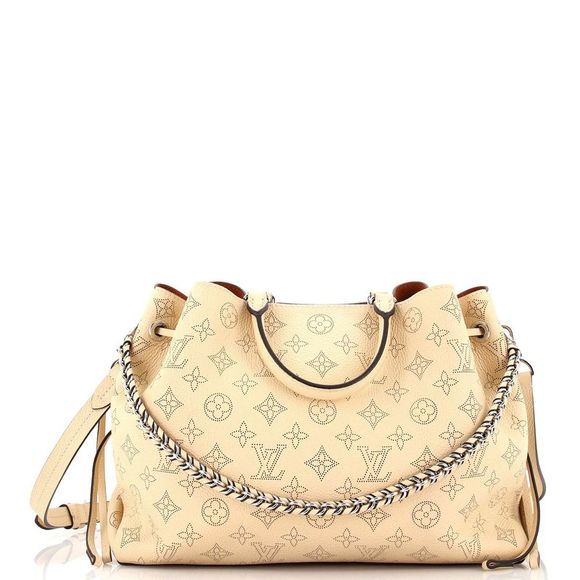 Louis Vuitton | Bags | Louis Vuitton Bella Tote Mahina Leather Neutral ...